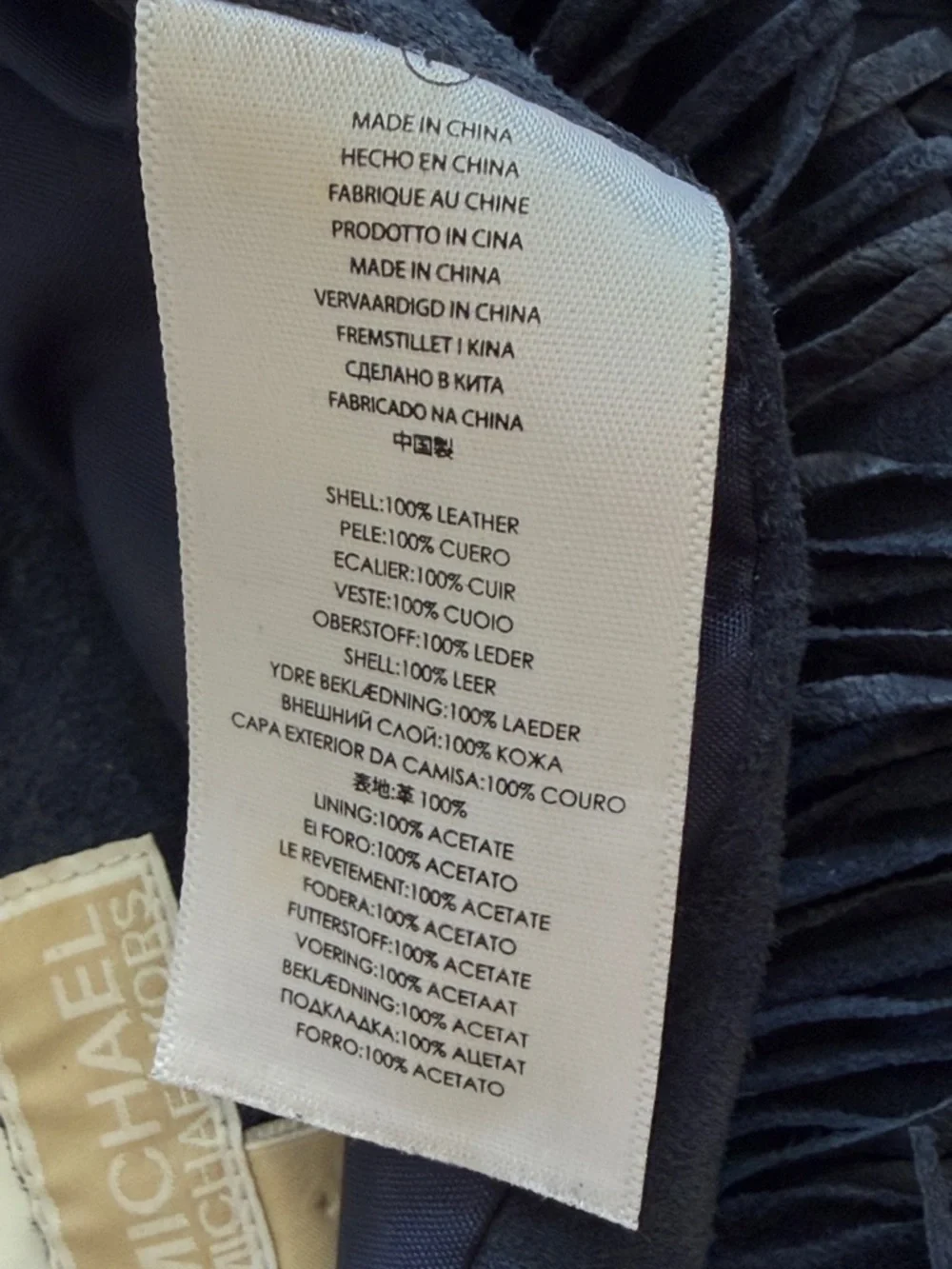 Michael Kors | Skirts | Michael Kors Navy Fringe Mini Skirt 5 Width 14 ...